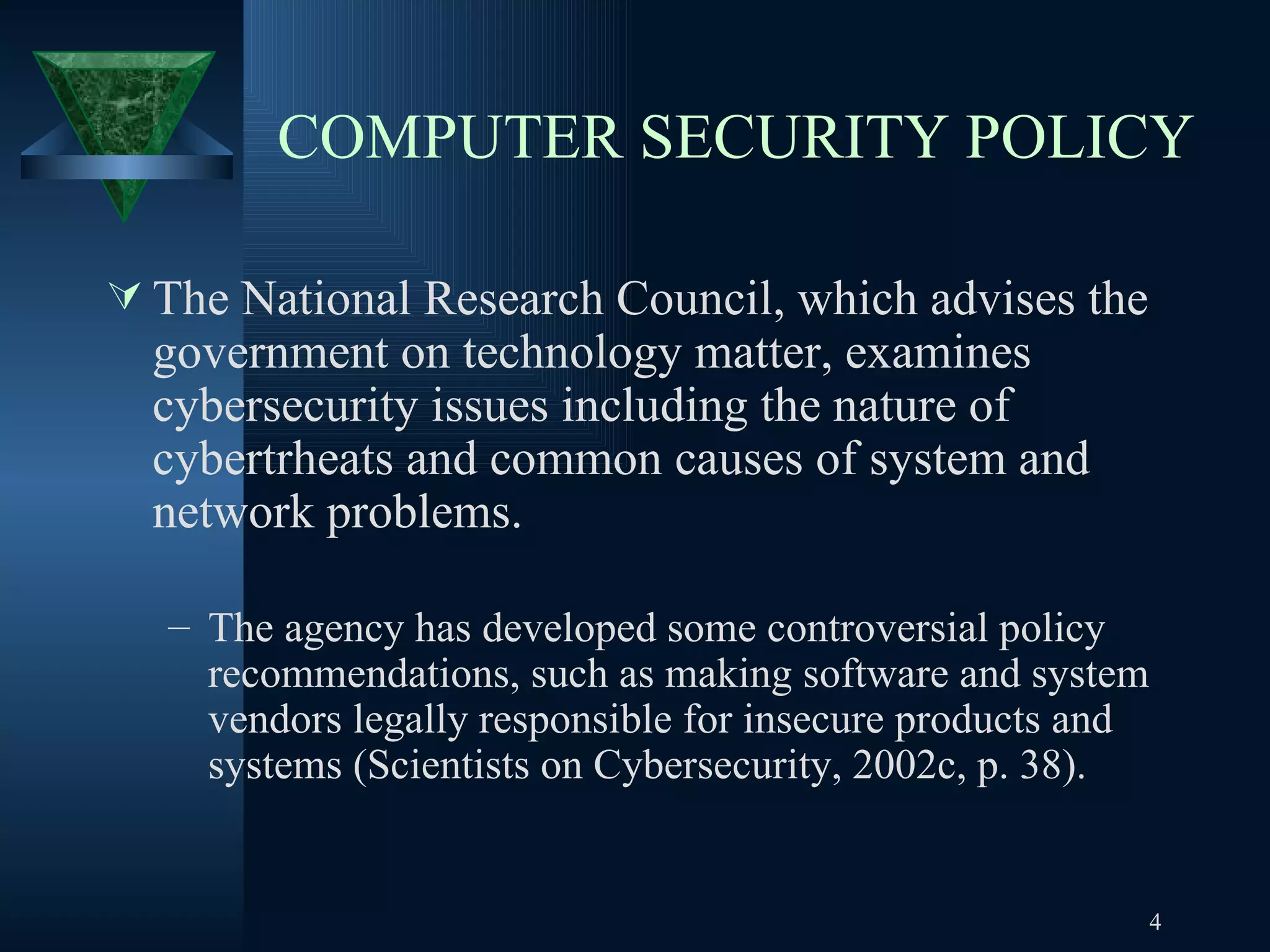 Computer Security Policy D | PPT