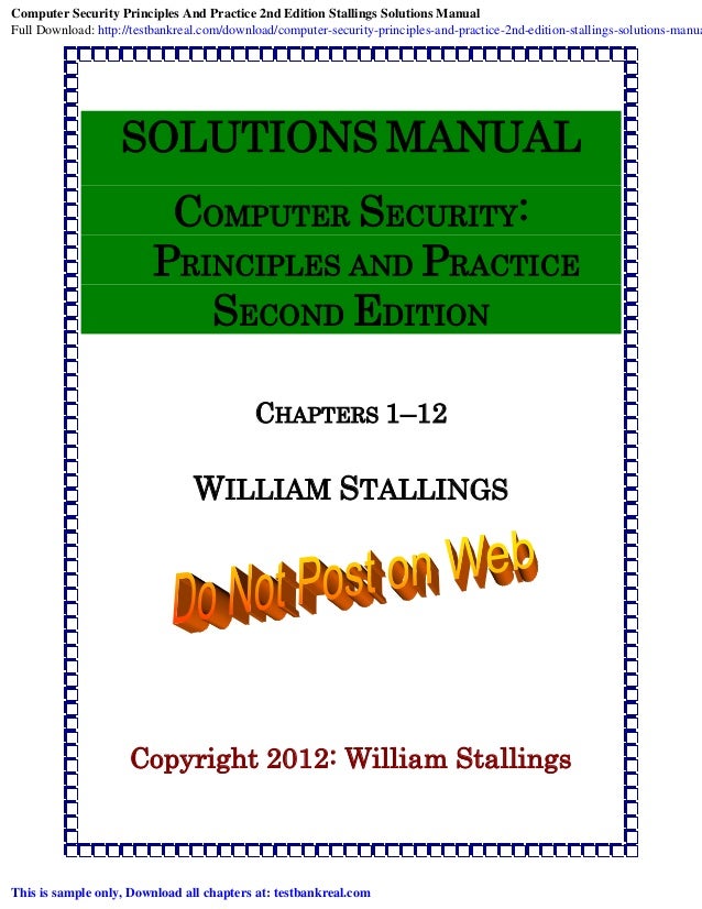 Computer Security Principles And Practice 4th Edition Soluti