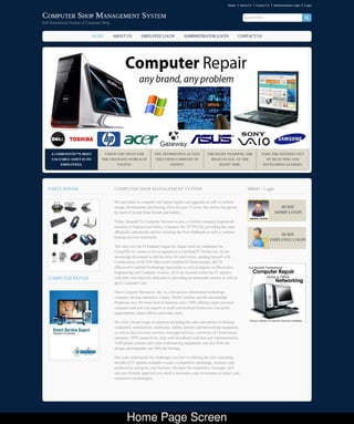 JSP Project on Computer Shop Management System | PDF