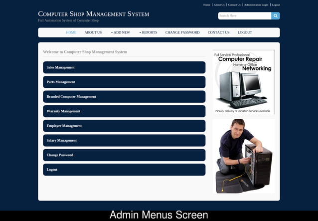 JSP Project on Computer Shop Management System | PDF