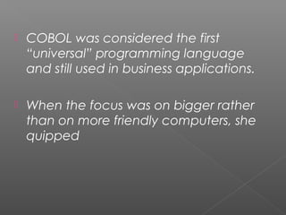 Computer software | PPT | Programming Languages | Computing