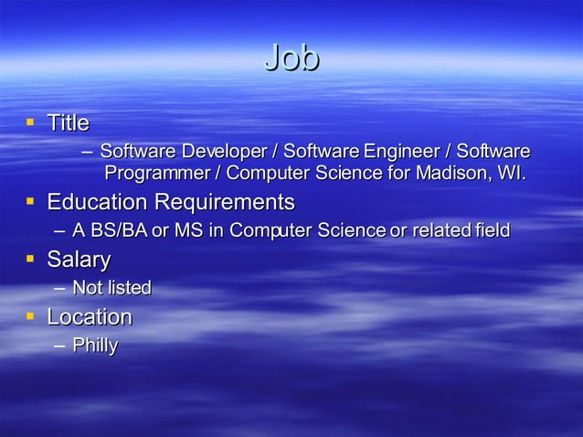 Computer Software Engineers | PPT