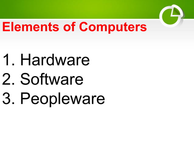 Computer System Types And Elements Of Computer Pdf