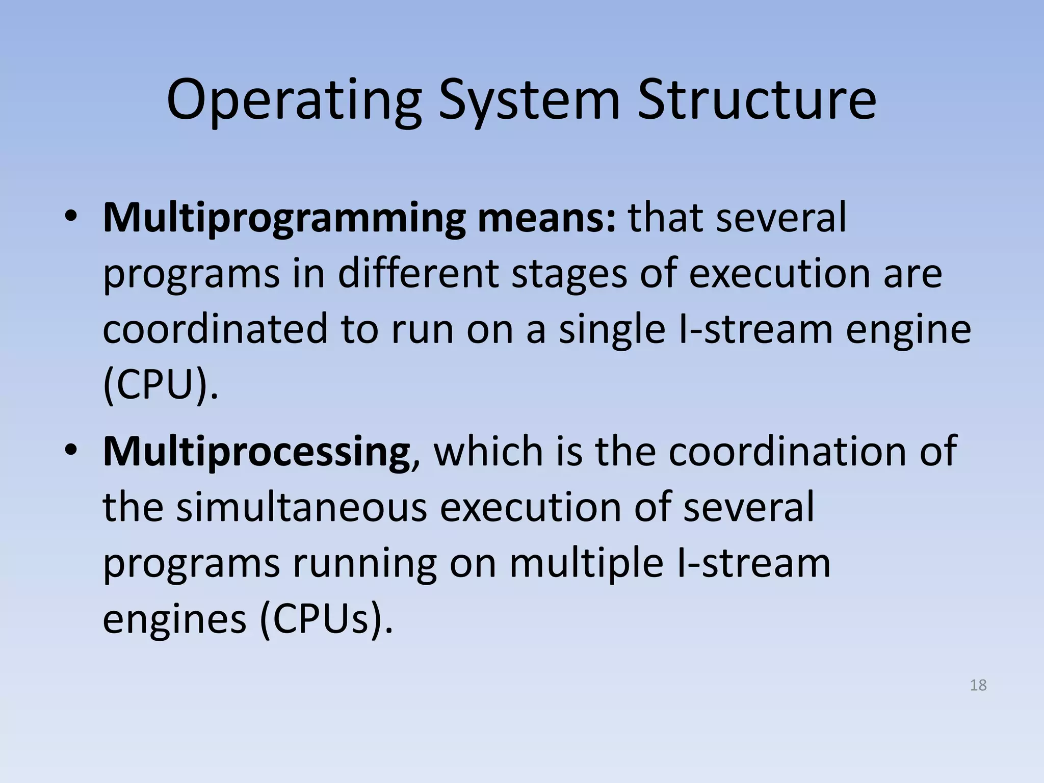 Computer system architecture | PPTX | Operating Systems | Computer Software and Applications
