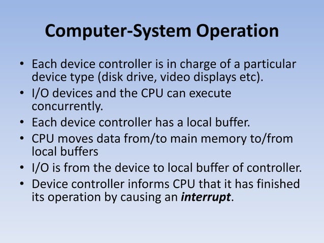 Computer system architecture | PPTX | Operating Systems | Computer ...