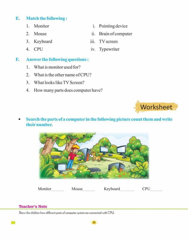 Computer technology-1 CLASS - FIRST | PDF