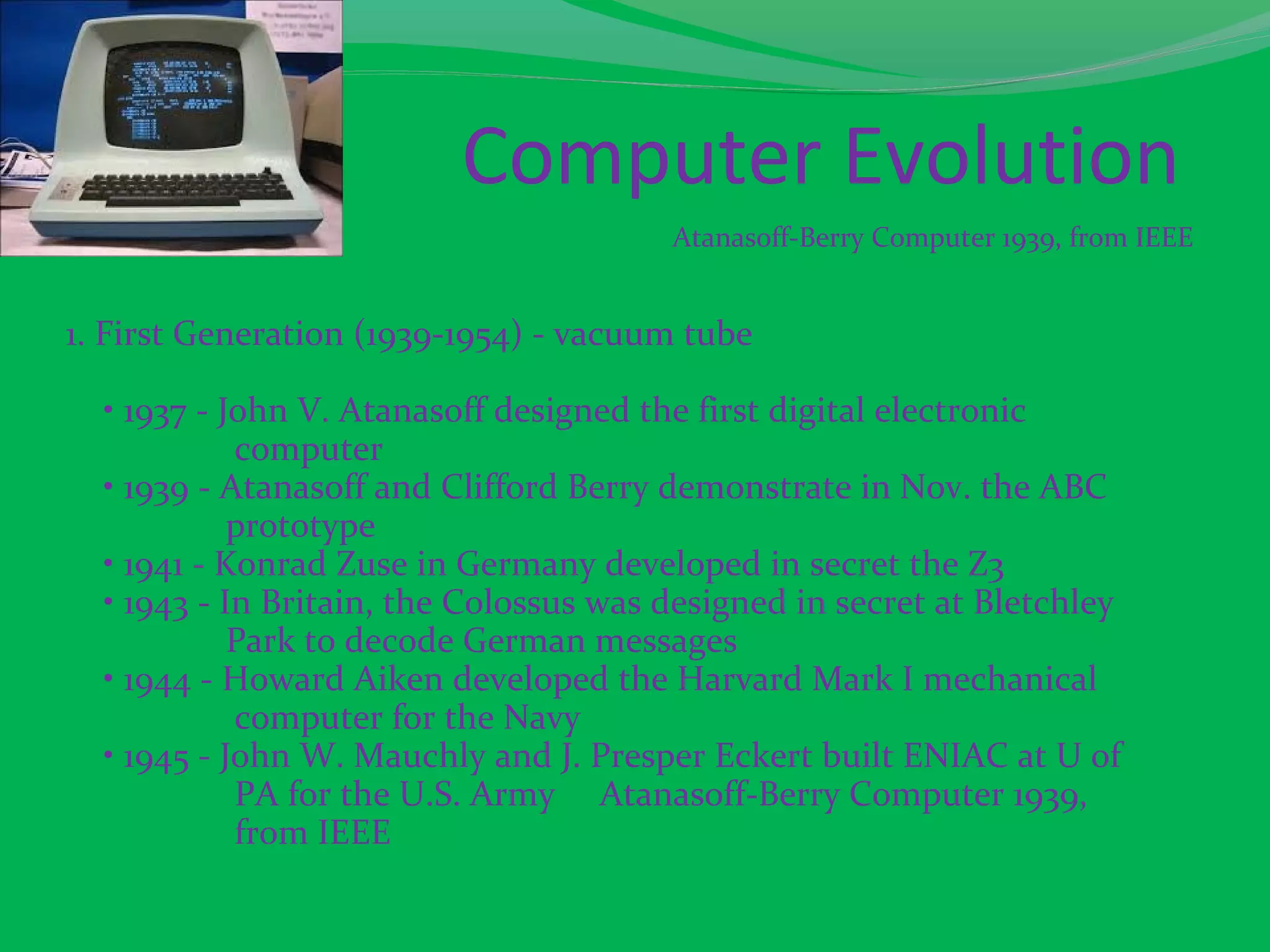 Computer technology | PPT | Computing | Technology & Computing
