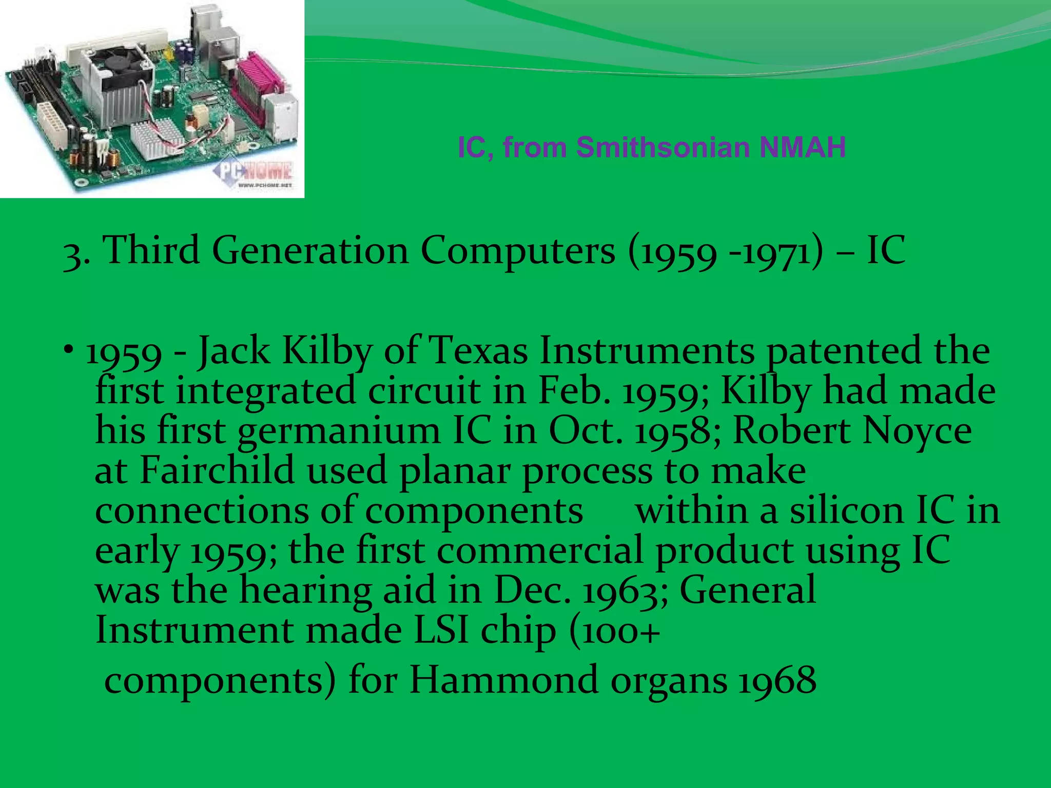 Computer technology | PPT | Computing | Technology & Computing