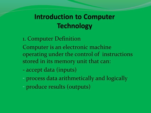 Computer technology | PPT