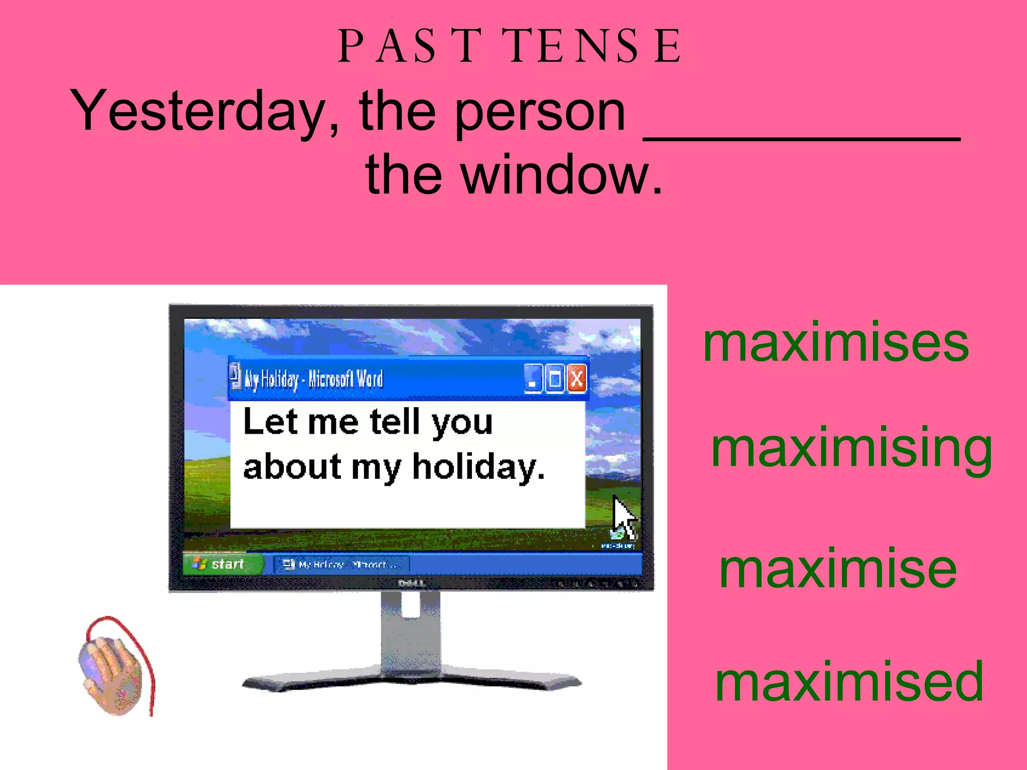Computer Verbs Presentation | PPT