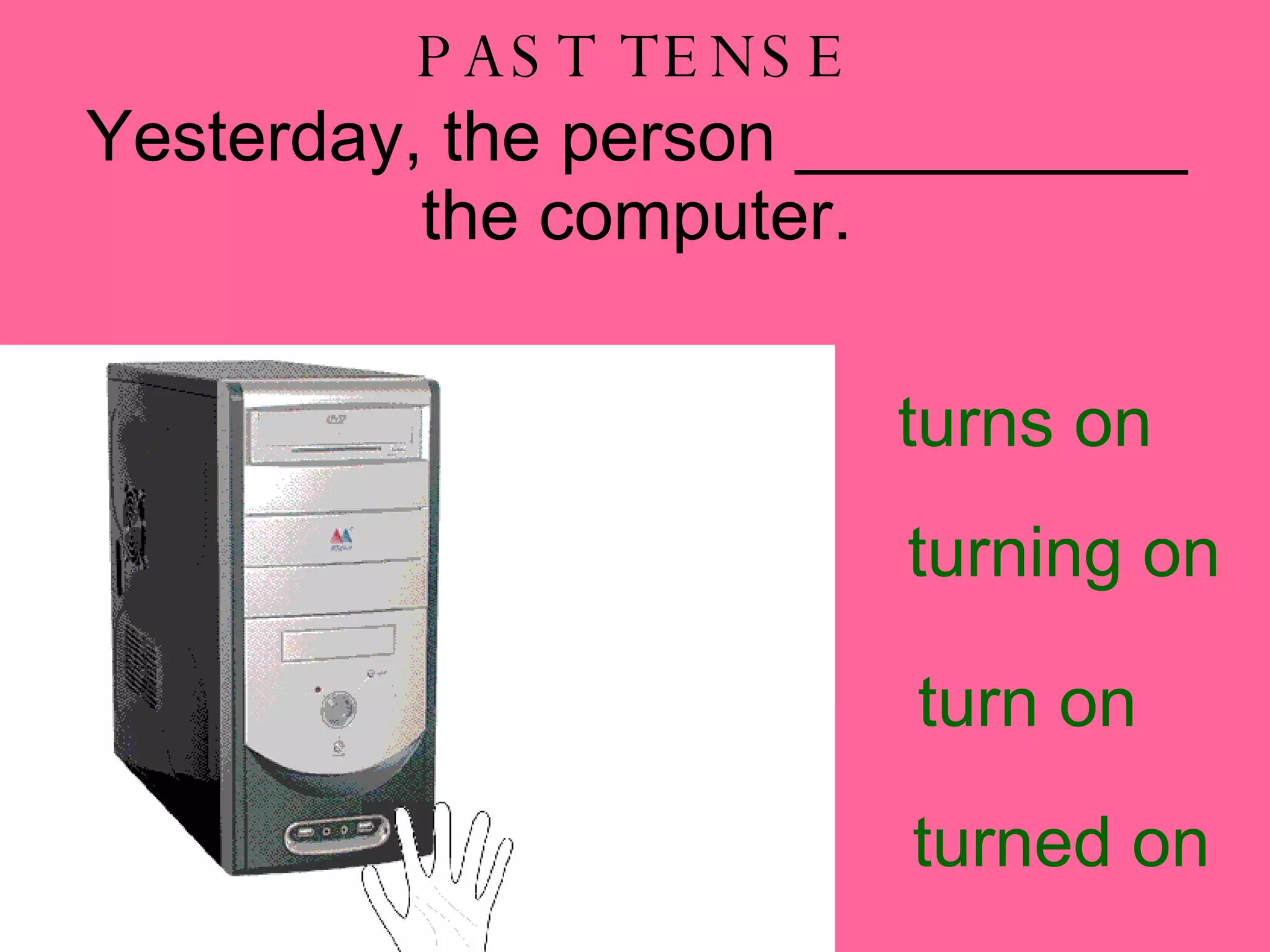 Computer Verbs Presentation | PPT
