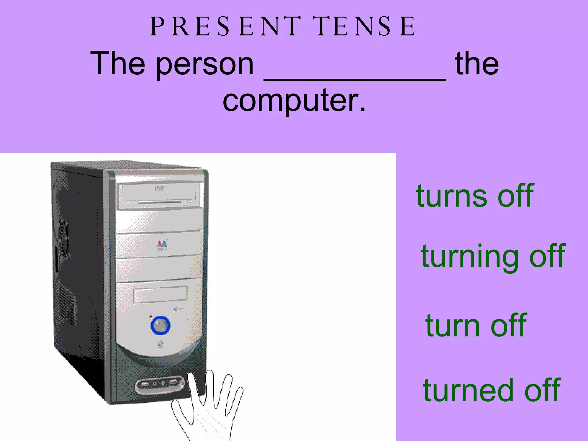 Computer Verbs Presentation | PPT