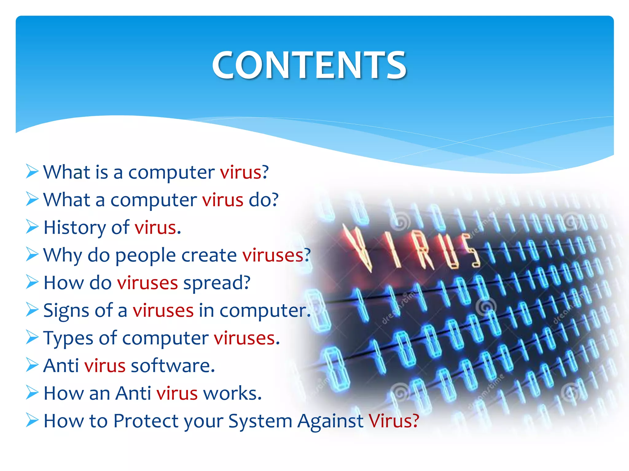 Computer virus and anti virus presentation | PPTX | Infectious Diseases ...