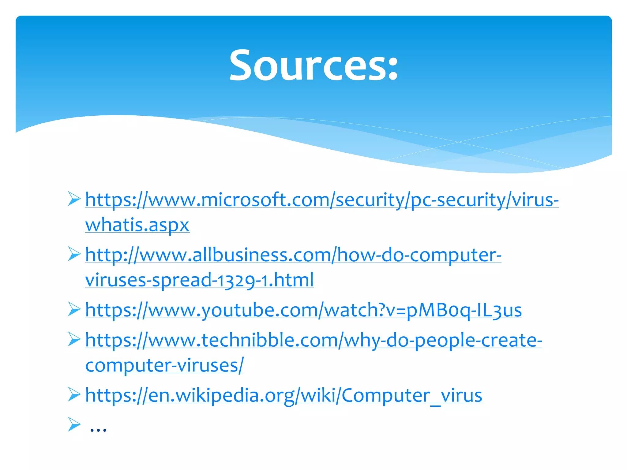 Computer virus and anti virus presentation | PPTX