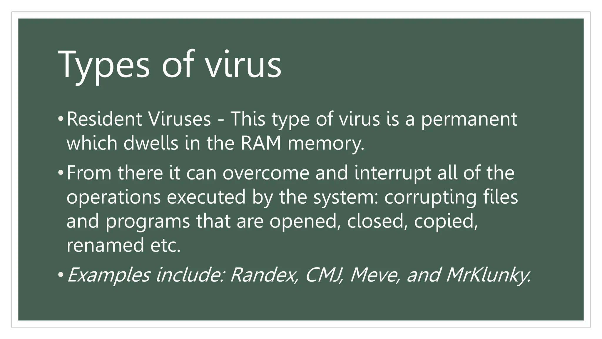 PowerPoint presentation about computer virus | PPTX