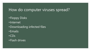 PowerPoint presentation about computer virus | PPTX