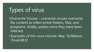 PowerPoint presentation about computer virus | PPTX