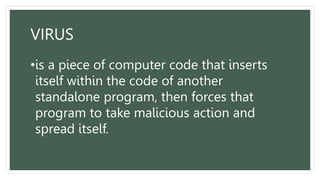 PowerPoint presentation about computer virus | PPTX
