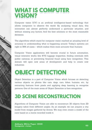 Computer Vision Applications - White Paper | PDF