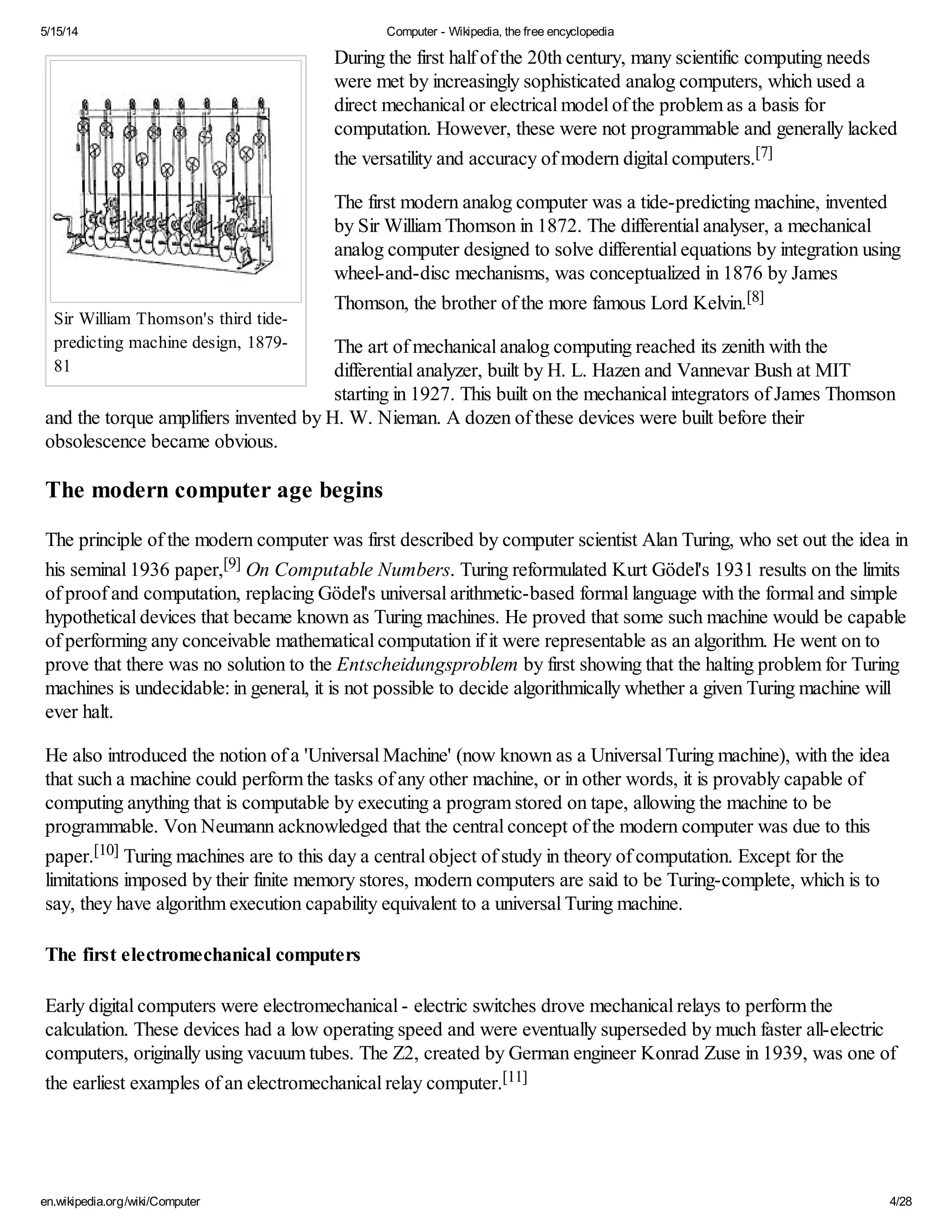 Computer wikipedia, the free encyclopedia | PDF