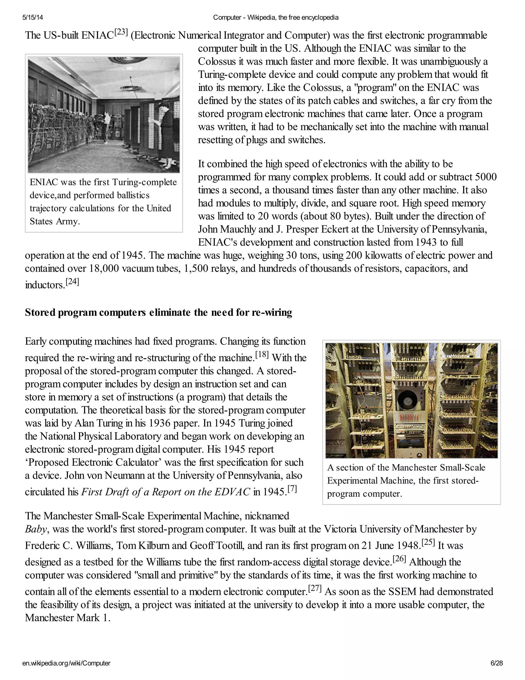 Computer wikipedia, the free encyclopedia | PDF