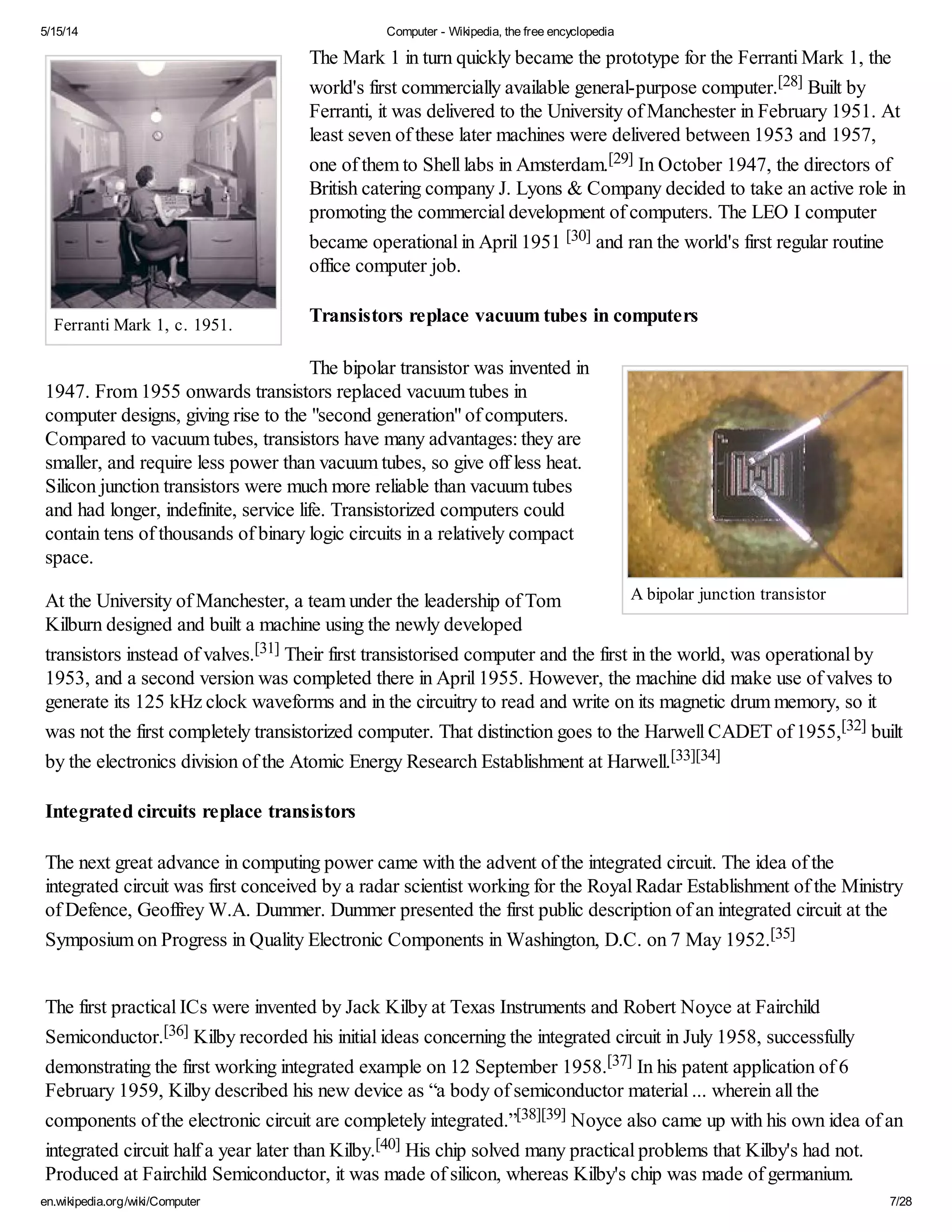 Computer wikipedia, the free encyclopedia | PDF