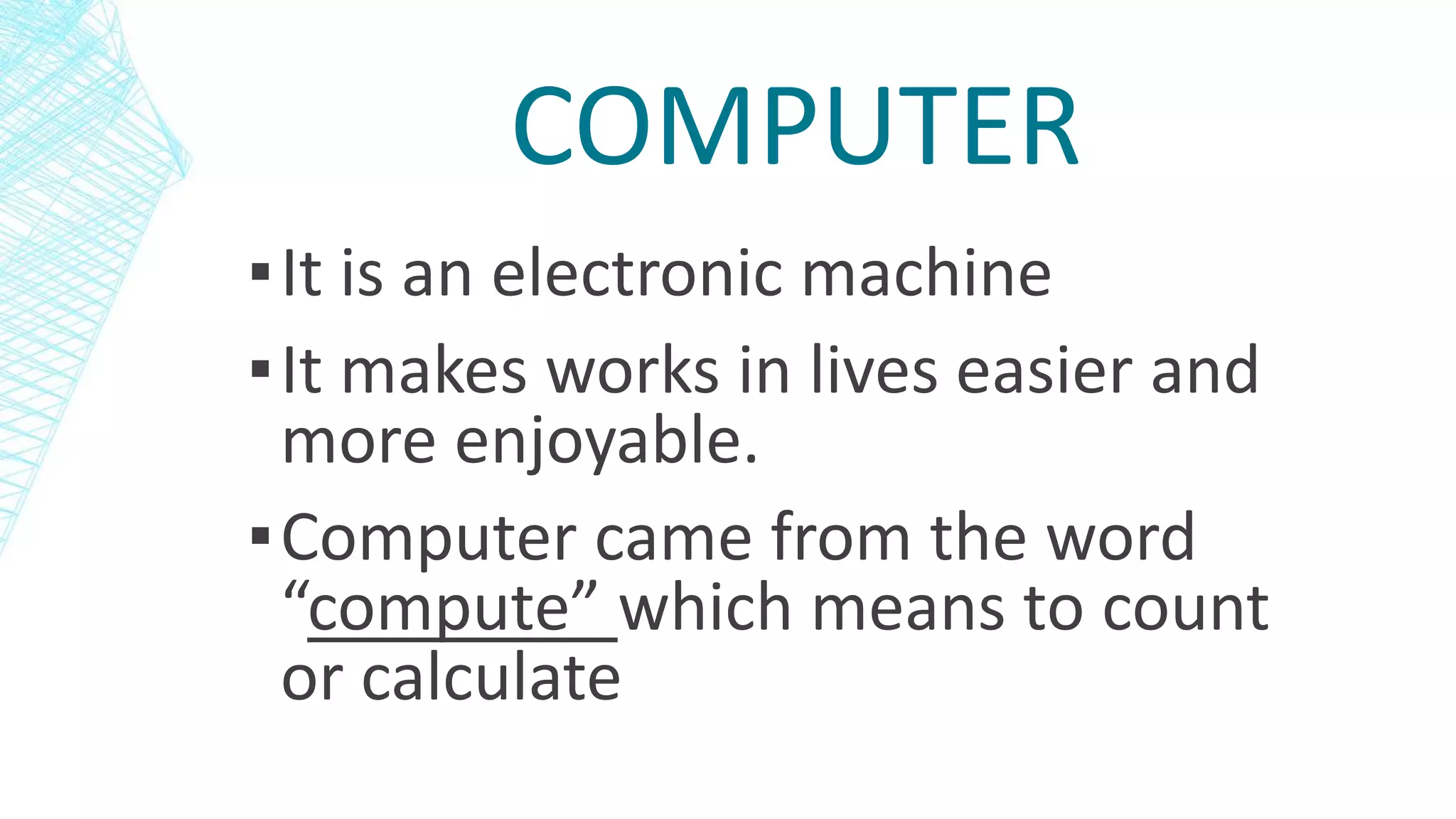 What is a Computer? | PPTX