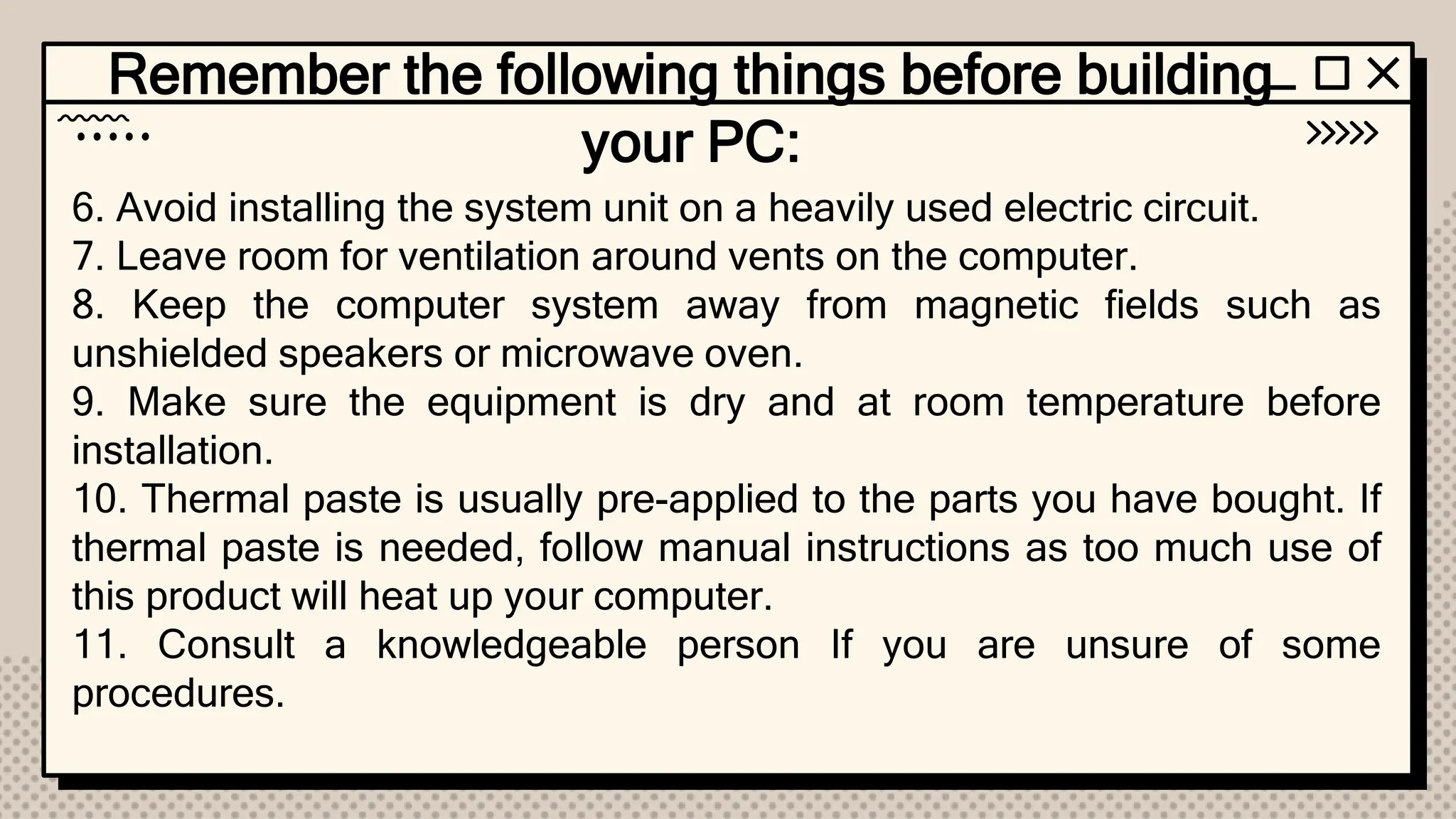 Computer 10 Other Parts of the Internal System Unit | PPT
