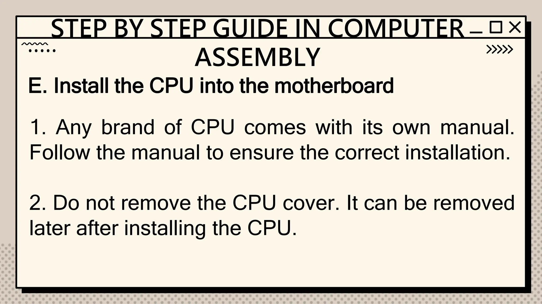 Computer 10 Other Parts of the Internal System Unit | PPTX