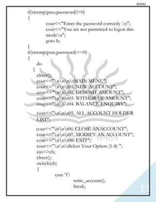 BANK MANAGEMENT INVESTIGATORY PROJECT CLASS 12TH | PDF