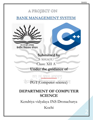 BANK MANAGEMENT INVESTIGATORY PROJECT CLASS 12TH | PDF