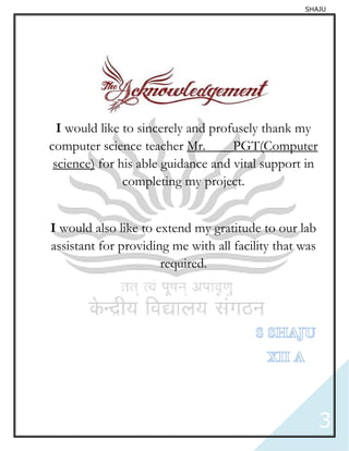 BANK MANAGEMENT INVESTIGATORY PROJECT CLASS 12TH | PDF