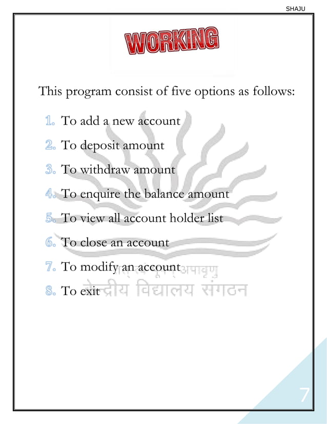 BANK MANAGEMENT INVESTIGATORY PROJECT CLASS 12TH | PDF