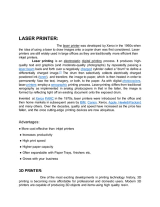 Computer assignment on virus and memory and printer | PDF