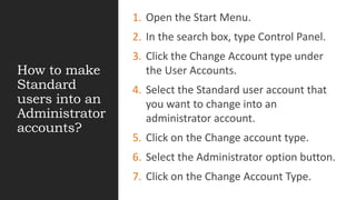 Creating a Profile on Windows | PPTX