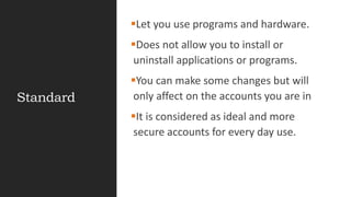 Creating a Profile on Windows | PPTX