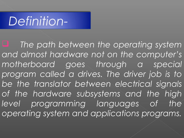 Device management | PPT | Operating Systems | Computer Software and ...