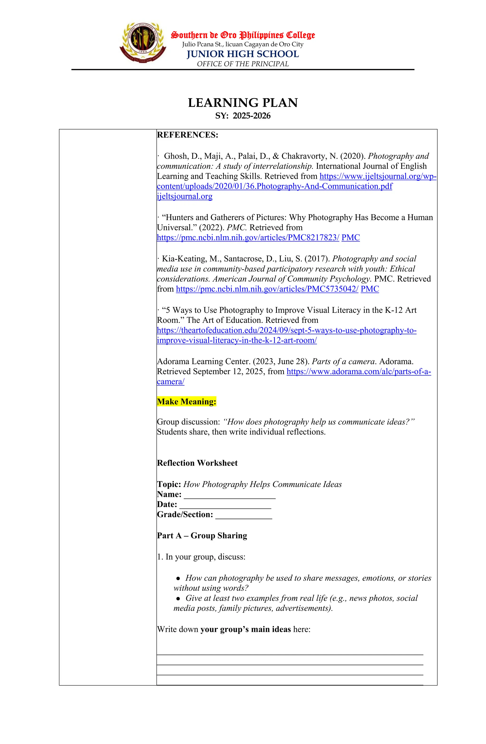 leaning plan for computer 8 for teachers guide | PDF