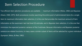Computer Adaptive Test (cat) | PPTX