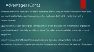 Computer Adaptive Test (cat) | PPTX