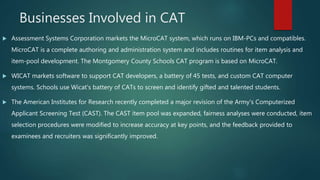 Computer Adaptive Test (cat) | PPTX