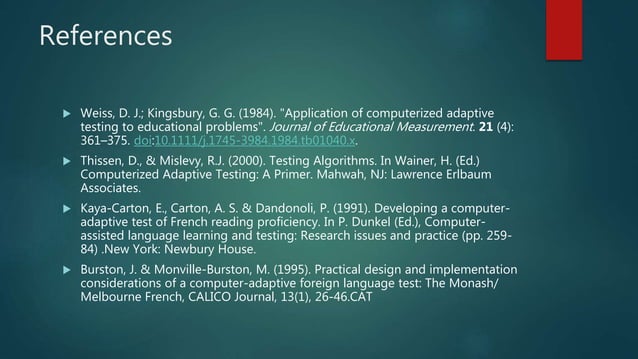 Computer Adaptive Test (cat) | PPTX | Standardized Testing ...