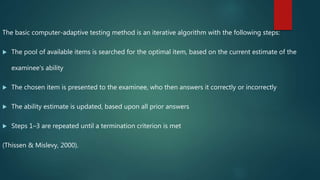 Computer Adaptive Test (cat) | PPTX