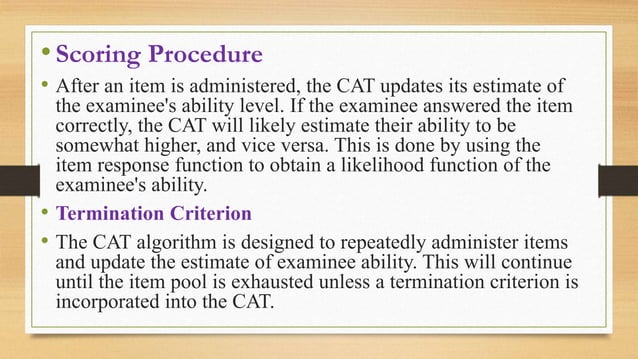Computer adaptive testing | PPTX | Standardized Testing | Educational ...