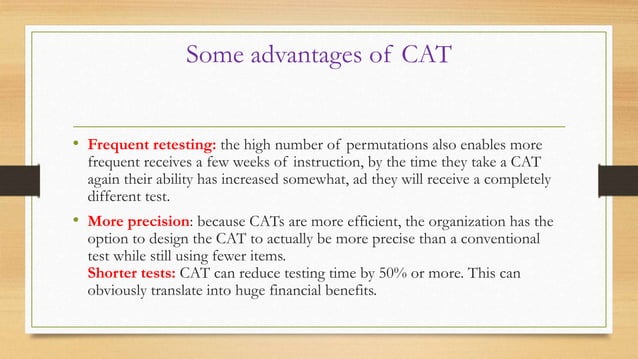 Computer adaptive testing | PPTX | Standardized Testing | Educational ...