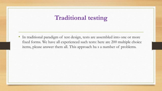 Computer adaptive testing | PPTX | Standardized Testing | Educational ...