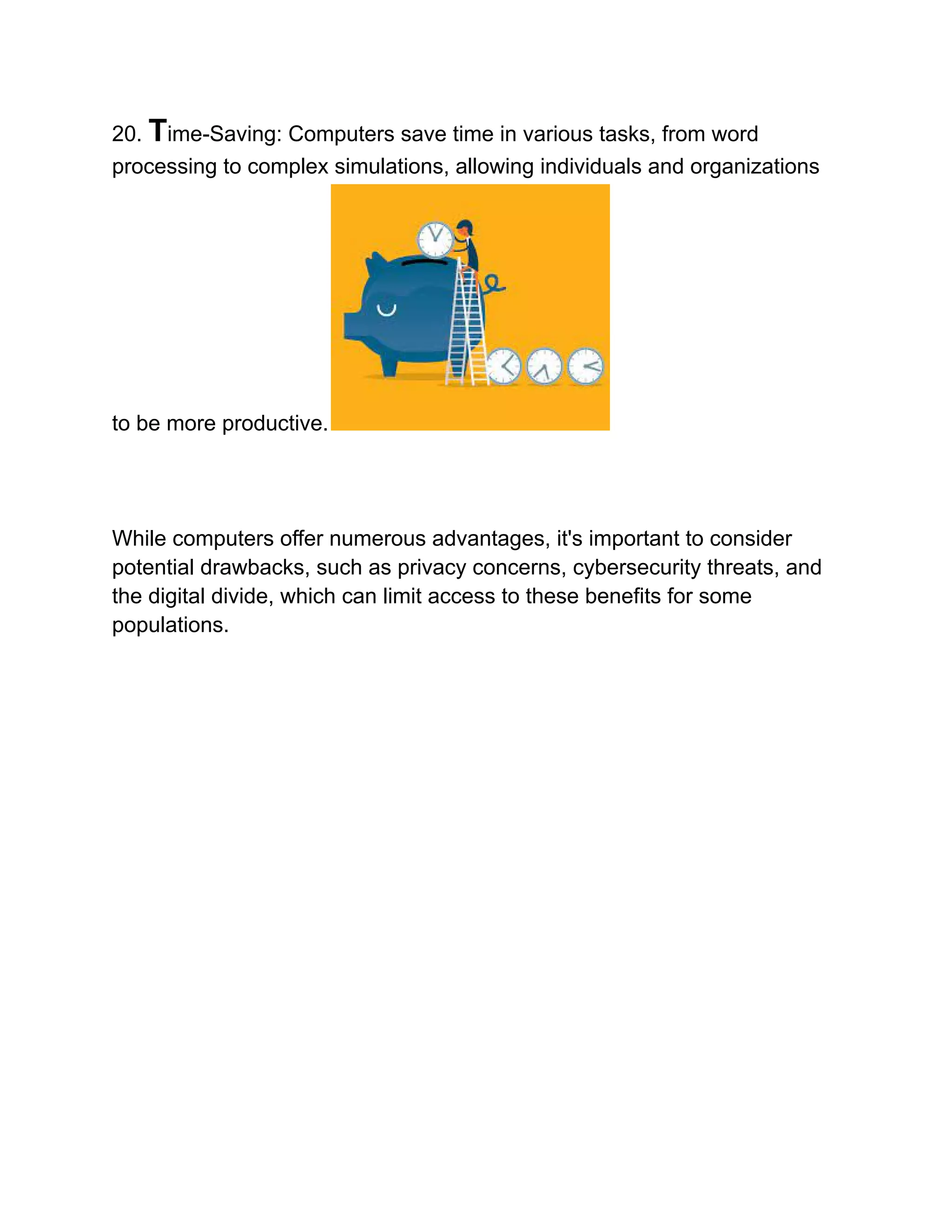 Computer Advantages | PDF