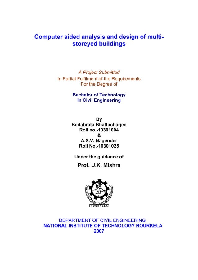 Computer aided analysis_and_design_of_multi-storeyed_buildings | PDF