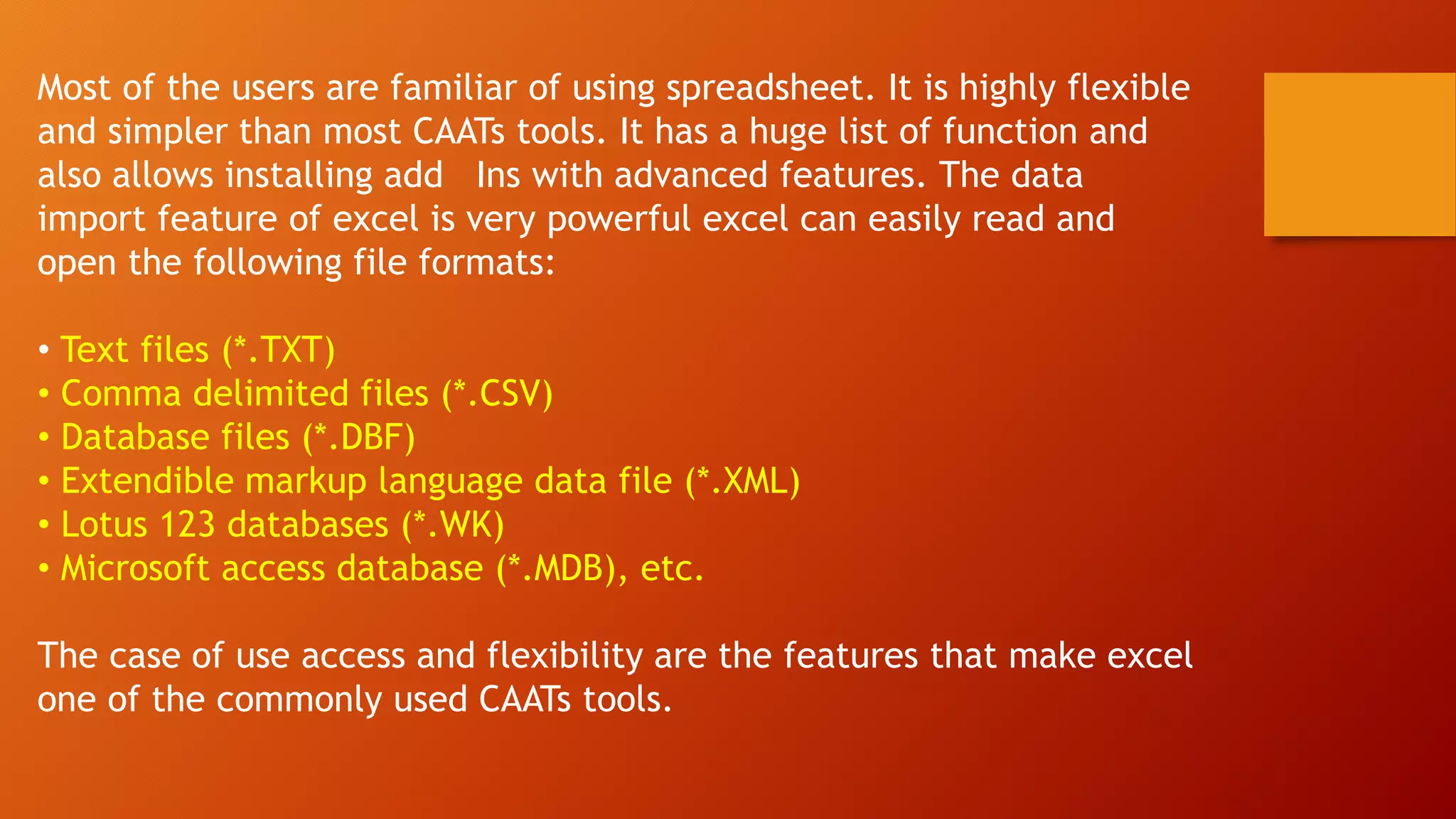 Computer aided audit techniques (CAAT) sourav mathur | PPTX