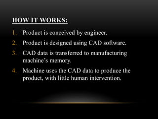 Computer aided design and computer aided manufacturing | PPT